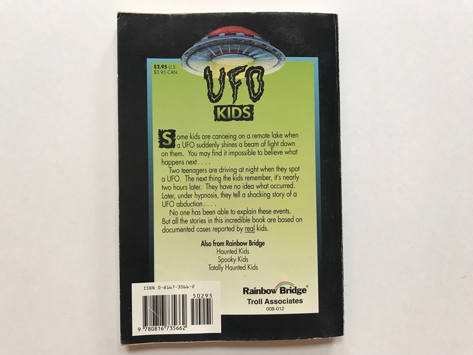1995 UFO Kids Paperback Short Story Book / True Spooky Stories / 90s ...