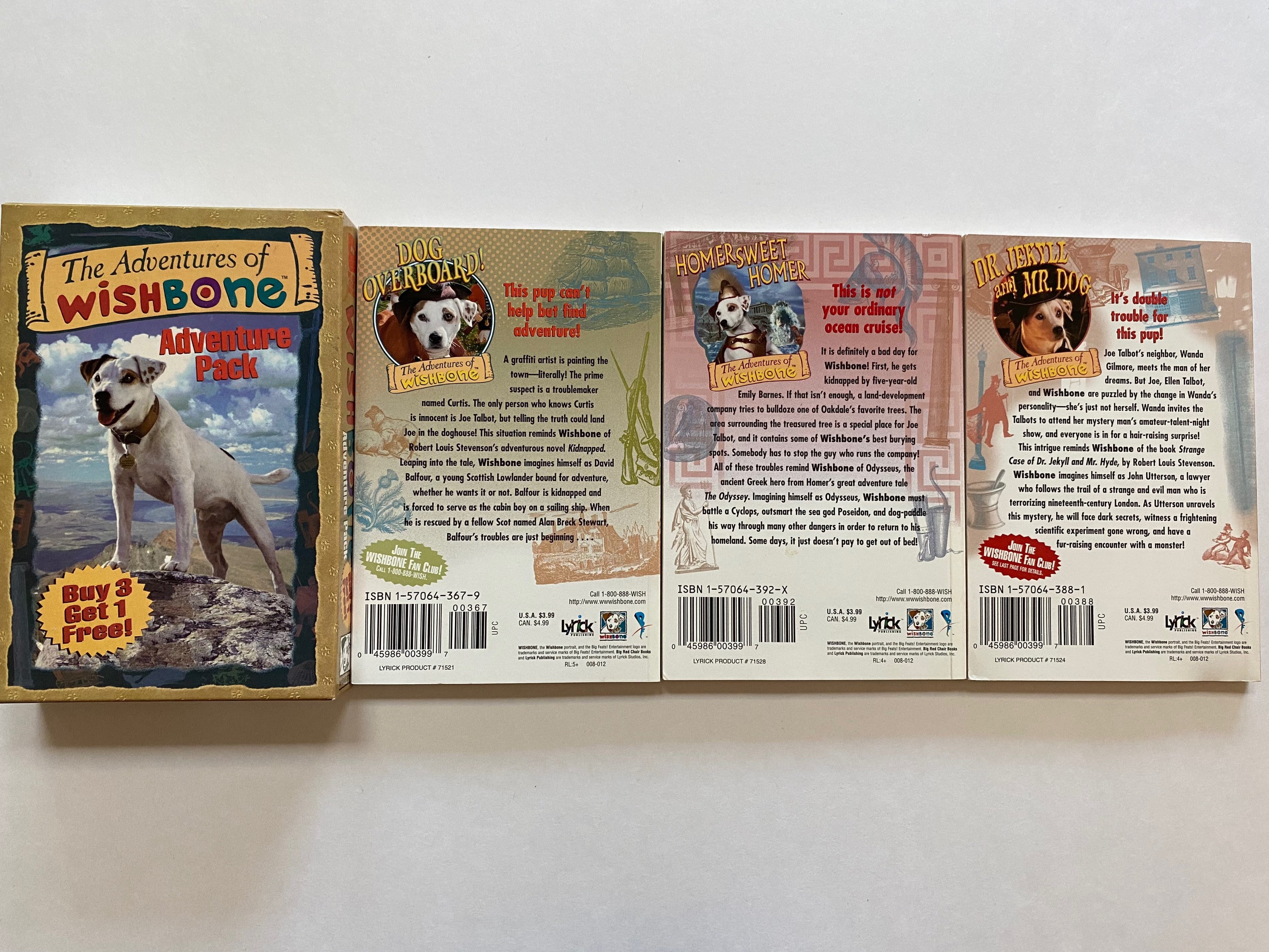 Wishbone Adventures BOXSET Dog Overboard Homer Sweet Homer Dr Jekyll ...