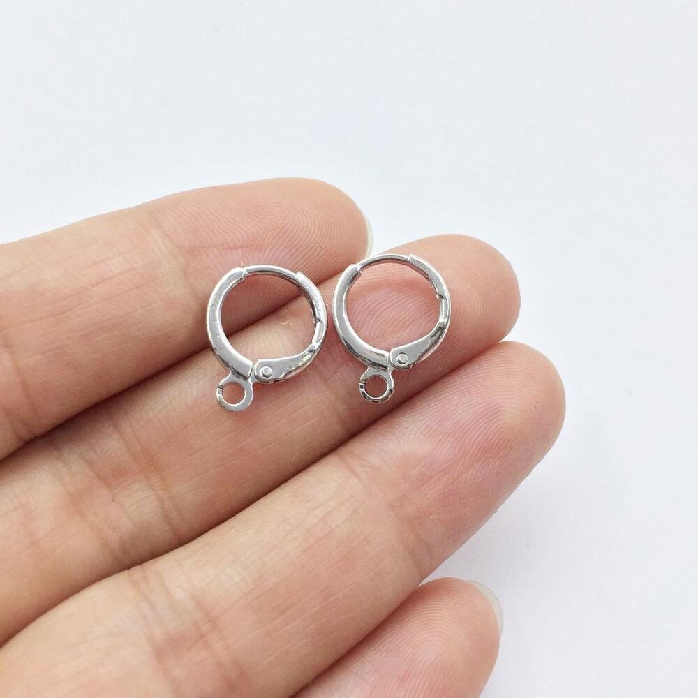 20 Piece Lever Back Ear Wires, Nickel Free Silver & Gold Plated, 2mm ...