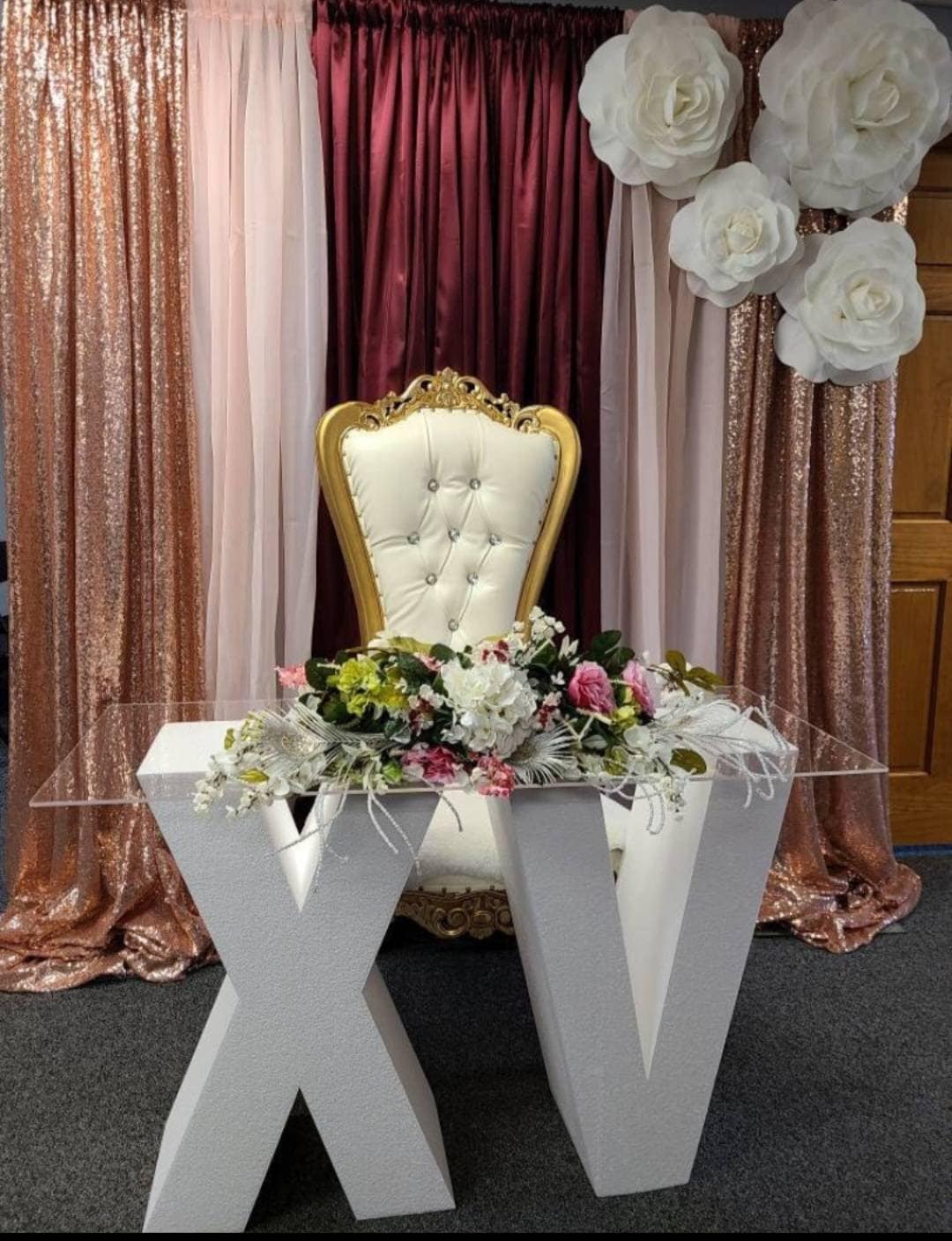 XV Foam Letters: Quinceanera 15th Birthday Decor - Etsy