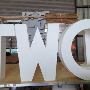 Foam Letters Table Base Single Letter Listing. FOR 1 Letter - Etsy