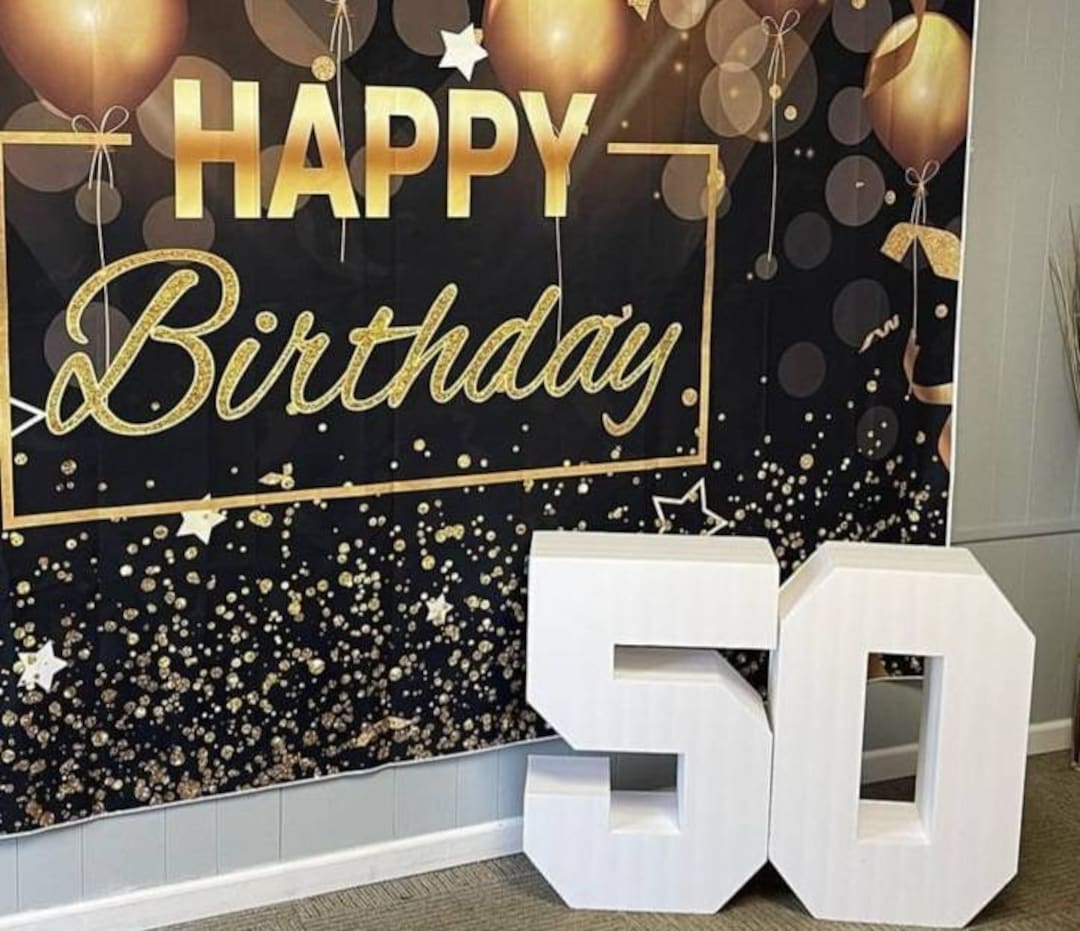 Foam Number Sign: 3D Freestanding Party Decor (two Numbers) - Etsy