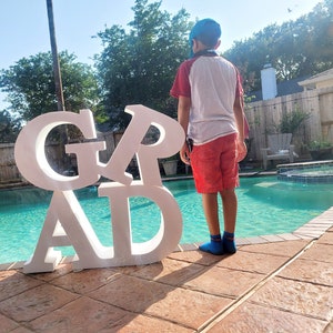 Grad Monument Style Custom Made Foam Letters, Free Shipping - Etsy