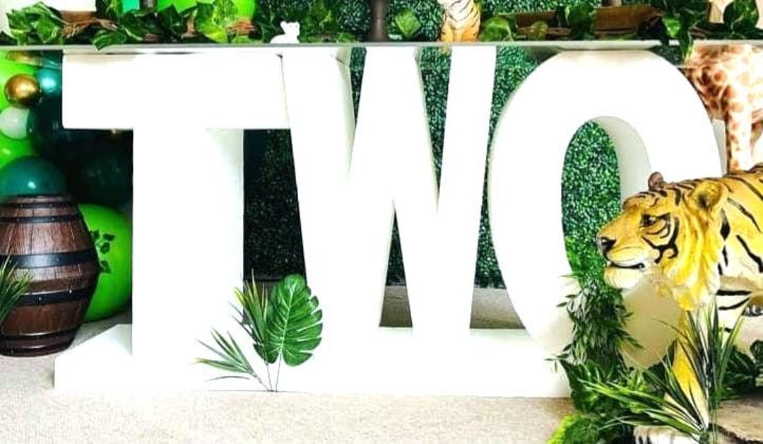 Foam Letters TWO/ Price Includes 3 Letters, Perfect for Table Base - Etsy