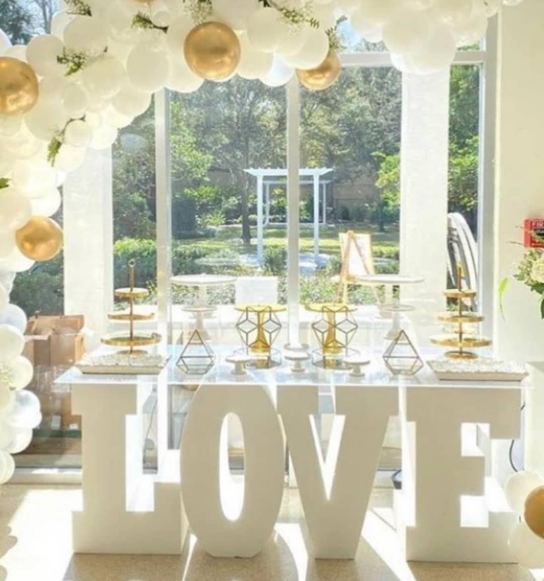 Large Foam LOVE Letters: Wedding Anniversary Table Base - Etsy