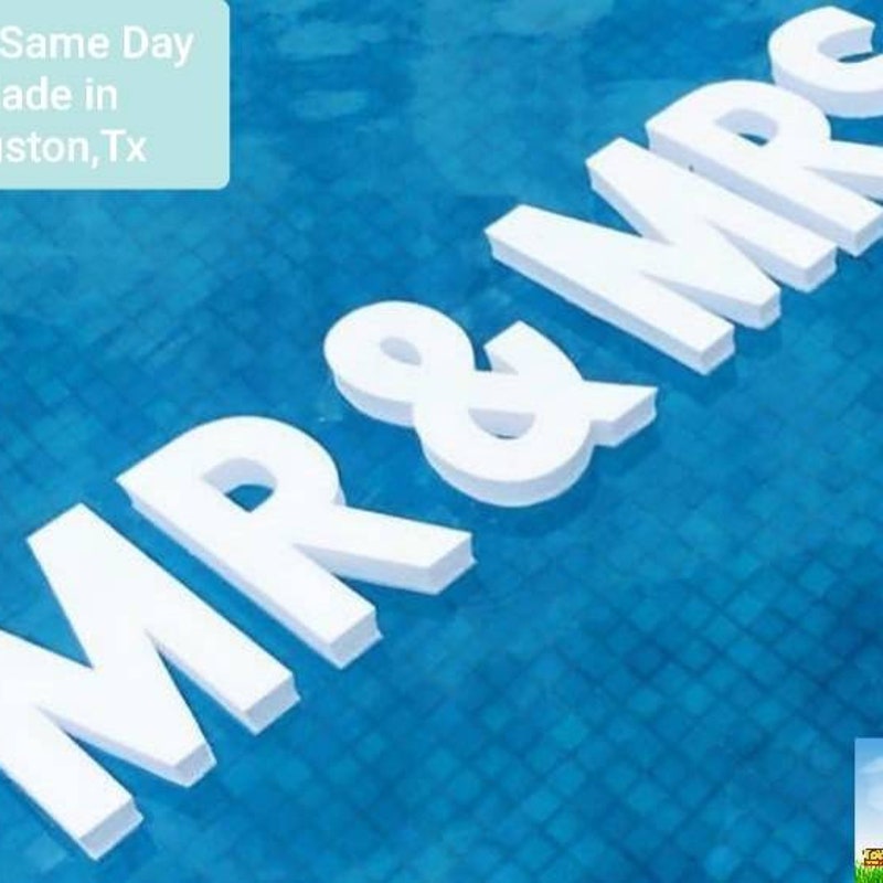 Pool Floating Letters - Etsy