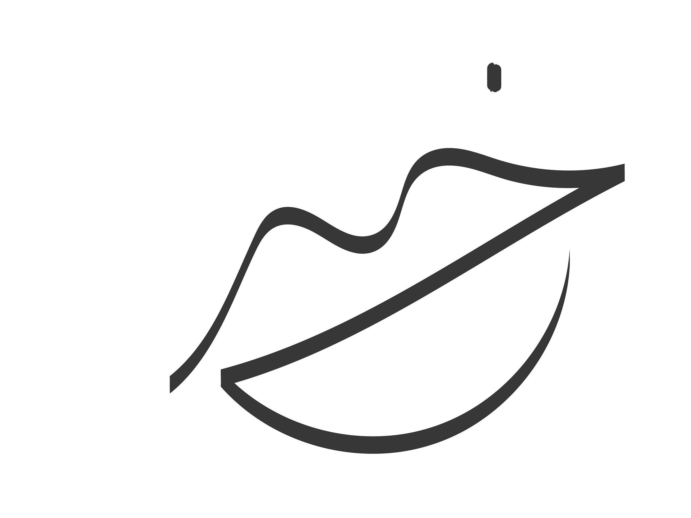 Lips Shape Abstract Line Drawing Poster, Instant Download Printable ...