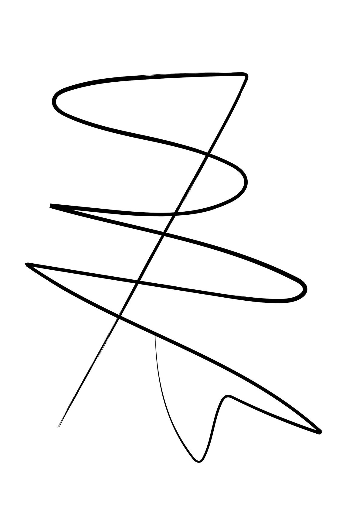 Abstract Line Drawing Poster, Instant Download Printable Wall Art ...