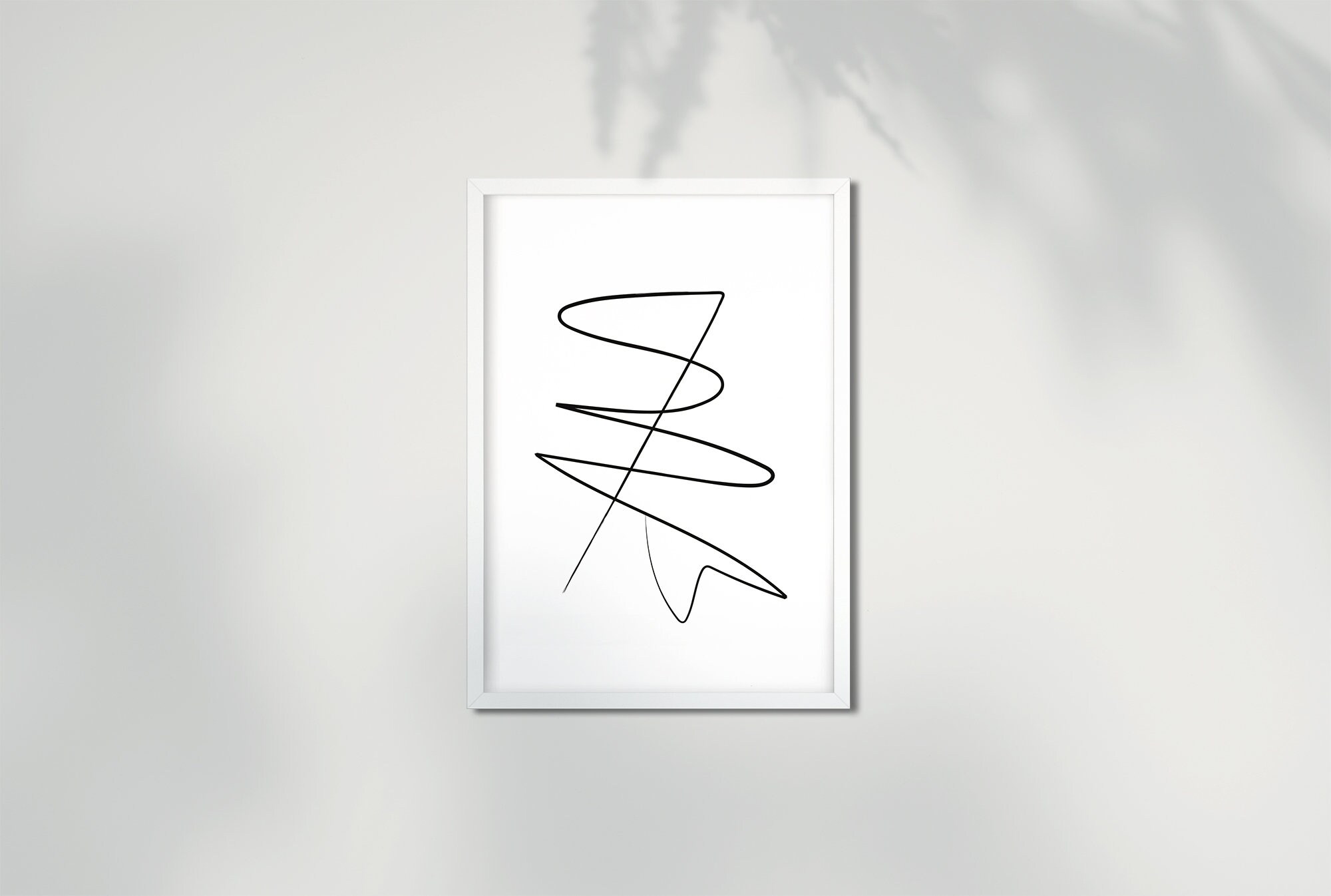 Abstract Line Drawing Poster, Instant Download Printable Wall Art ...