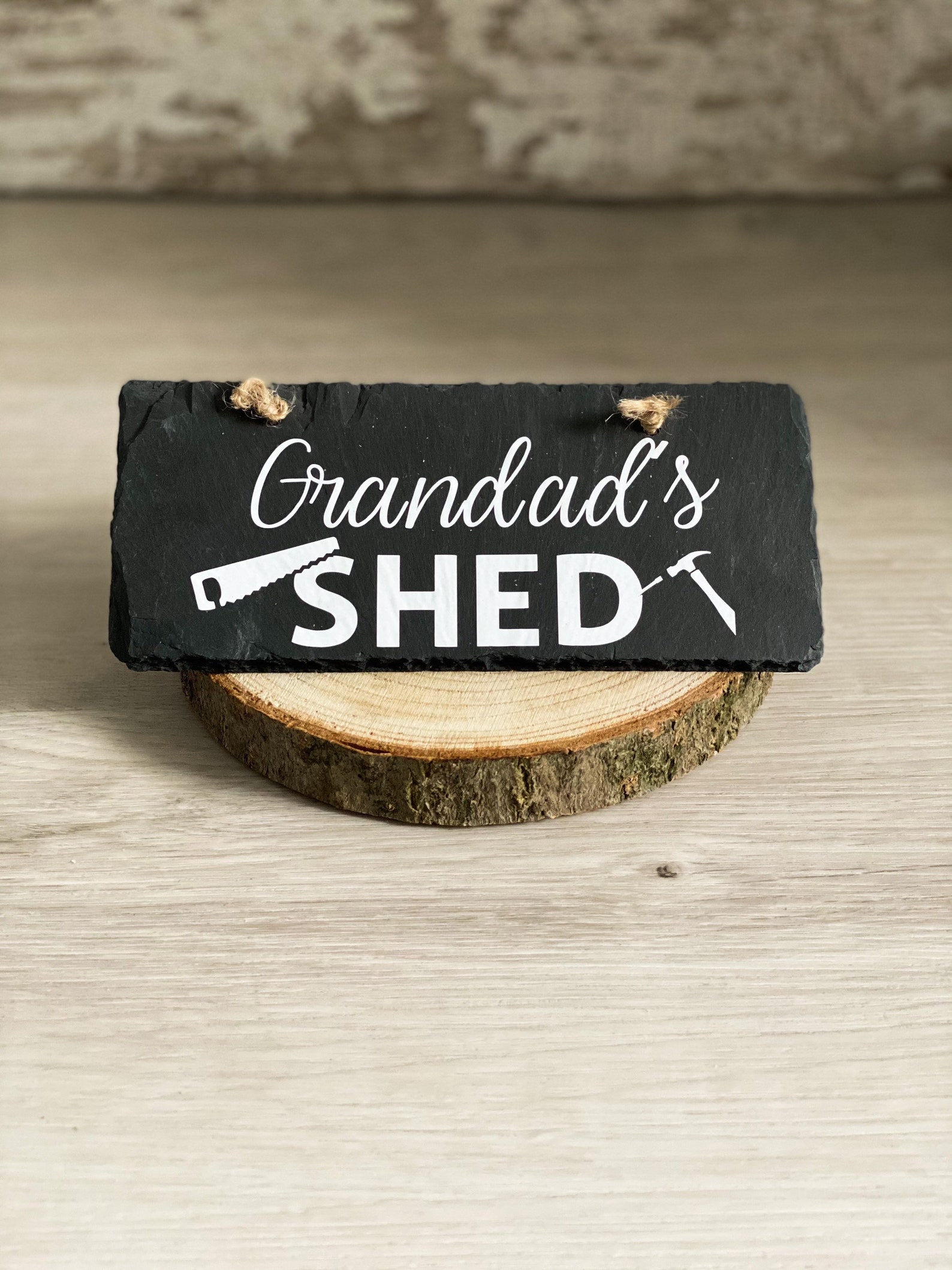 Grandad Shed Sign Slate Shed Sign Birthday Present for Grandad ...
