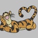 Tigger Heart Embroidery Design - PES File - Etsy
