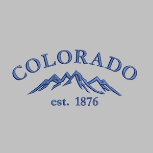 Aesthetic Colorado Embroidery Design - PES, DST, and JEF Format ...