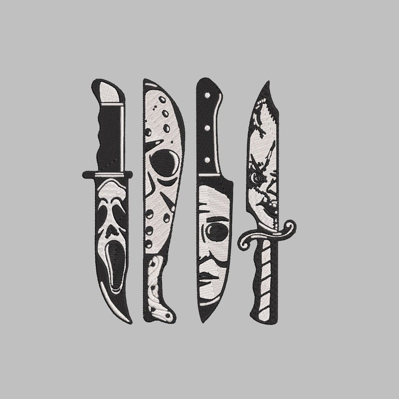 Ghostface Knife Drawing - Etsy