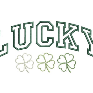Lucky Clover Embroidery Design - PES, DST, JEF, Exp, Xxx, Vp3, Hus ...
