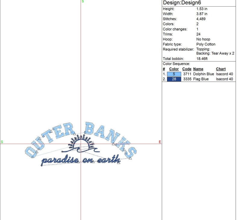 Aesthetic Outer Banks Paradise on Earth Embroidery Design - Etsy