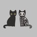 Aesthetic Skeleton and Black Cat Embroidery Design Pes File - Etsy