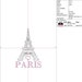 Aesthetic Paris Embroidery Design, PES, DST, JEF, Trendy, Heart, Travel ...