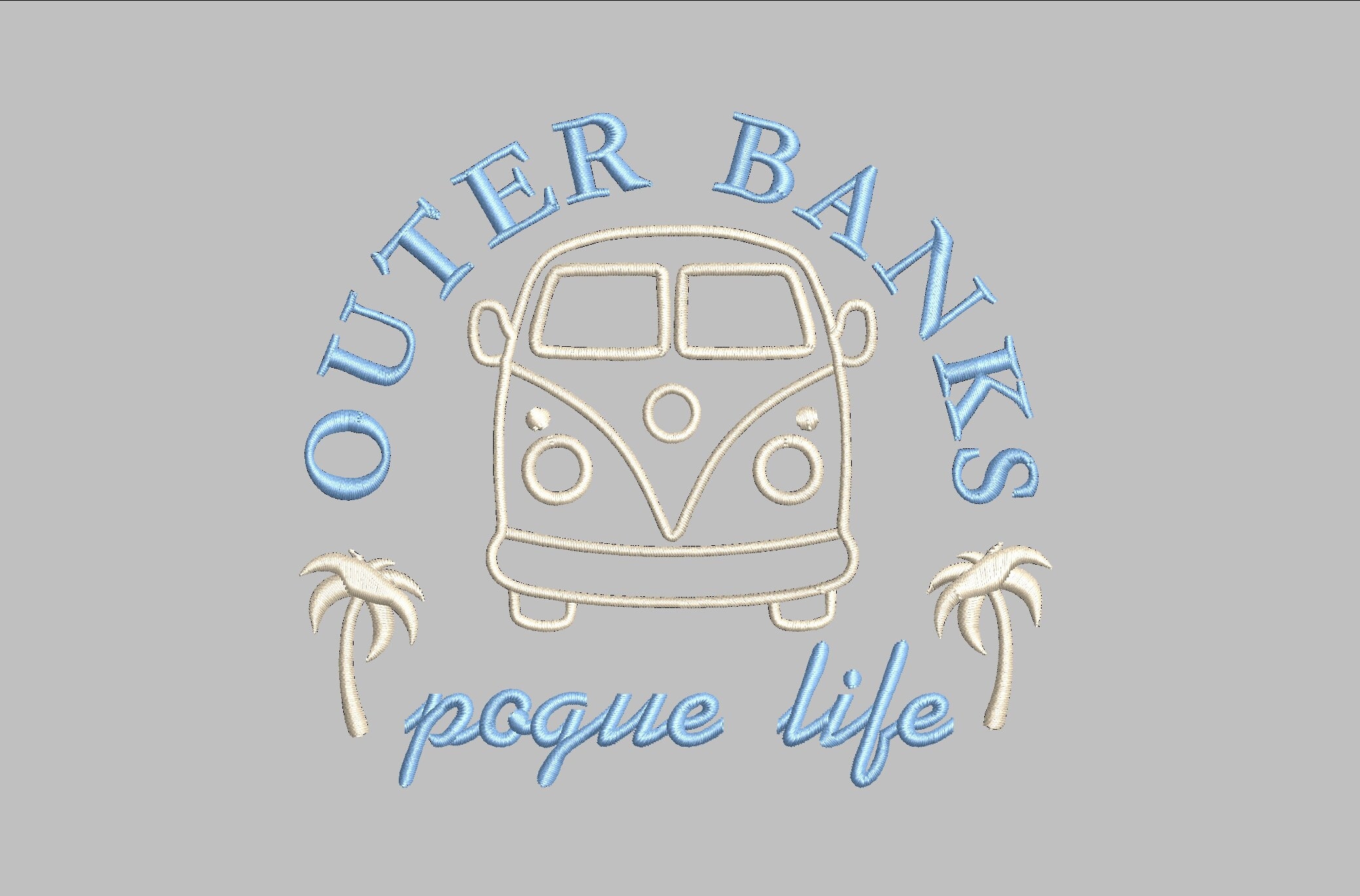 Outer Banks Embroidery Design - PES, DST, JEF, Exp, Xxx, Vp3, Hus ...