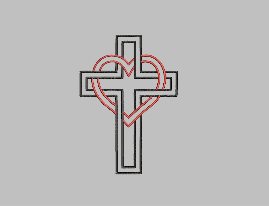 Cross Weave Heart Embroidery Design - PES, DST, JEF, Exp, Xxx, Vp3, Hus ...