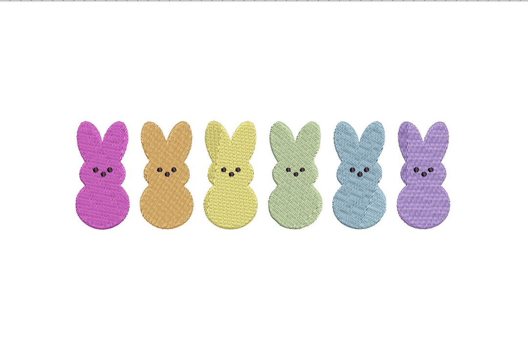 Easter Candy Bunnies Digital Embroidery Design, PES, DST, JEF, Exp, Xxx ...