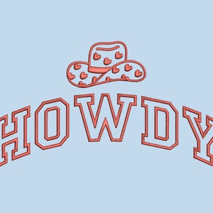 Howdy Embroidery Design - PES, DST, JEF, Exp, Xxx, Vp3, Hus, Trendy ...