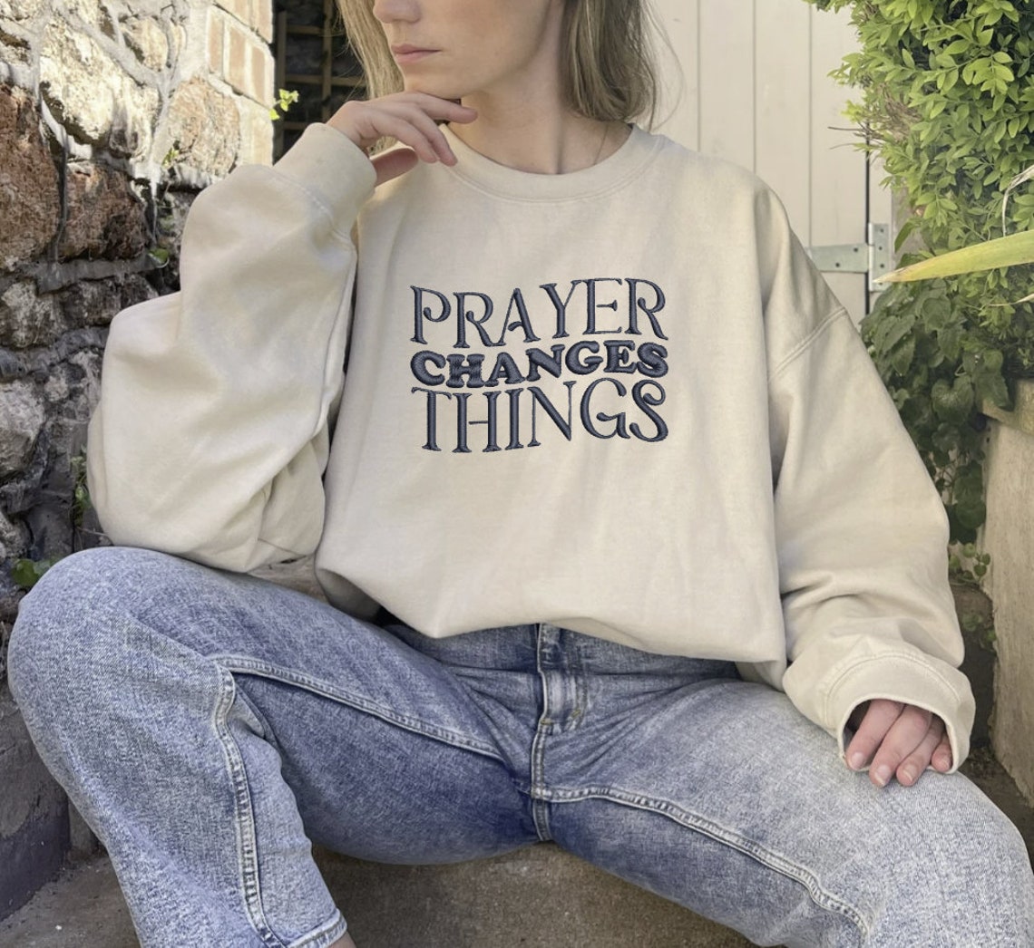 Prayer Changes Things Embroidery Design - PES, DST, JEF, Exp, Xxx, Vp3 ...