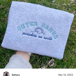 Aesthetic Outer Banks Paradise on Earth Embroidery Design - PES, JEF ...