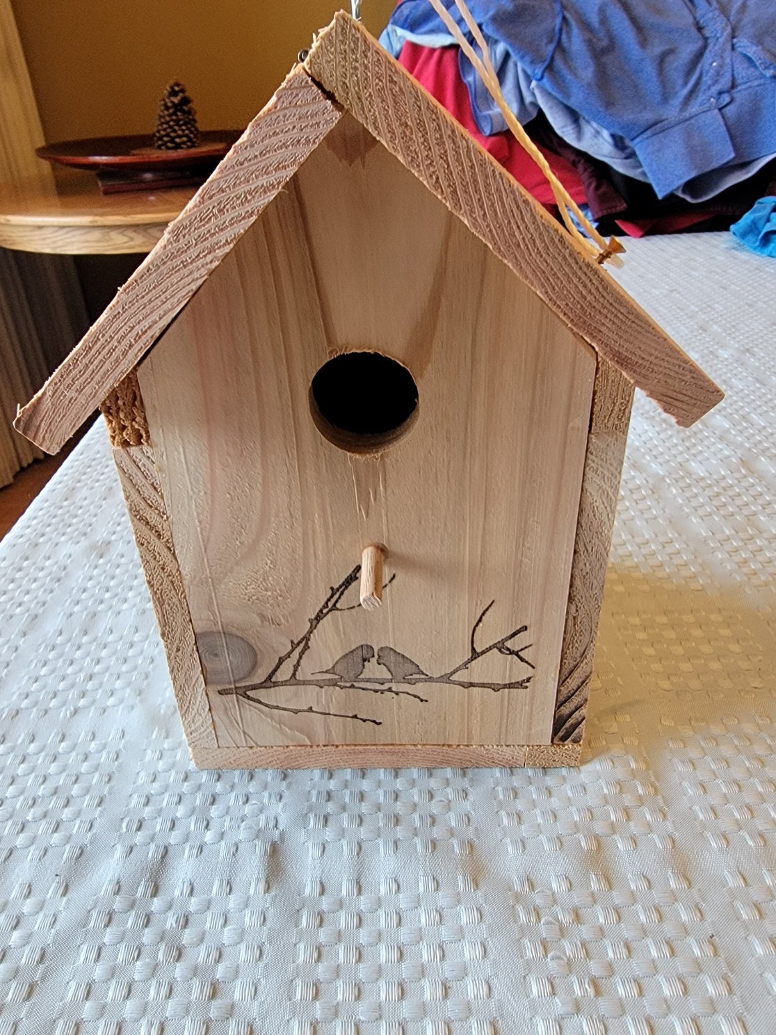 Engraved Cedar Bird House - Etsy