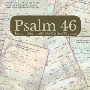 Psalm 91 Bible Study, Printable Worksheet, Bible Activity, Bible Study ...