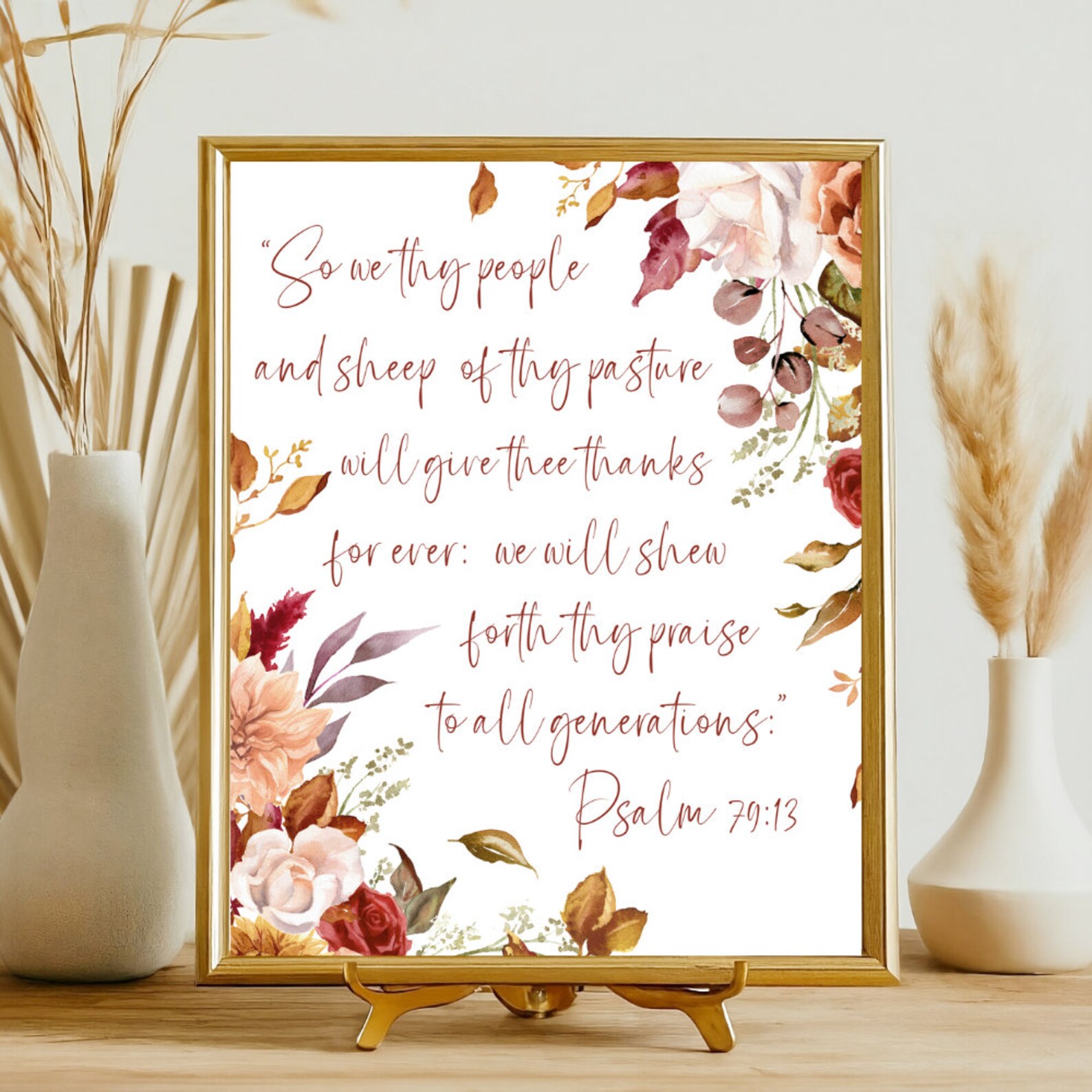 Psalm 79:13 Bible Verse Wall Art Printable, 8 X 10 - Etsy