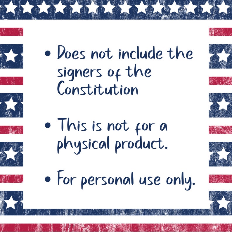 U.S. Constitution Printable Worksheet, Fill-in-the-blank Constitution ...