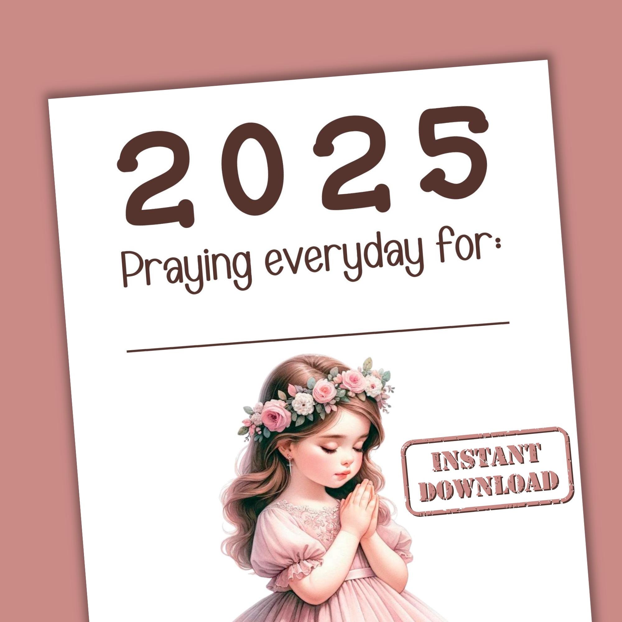 Daily Prayer, Praying Everyday Printable, 2025 Focused Prayer, Prayer ...