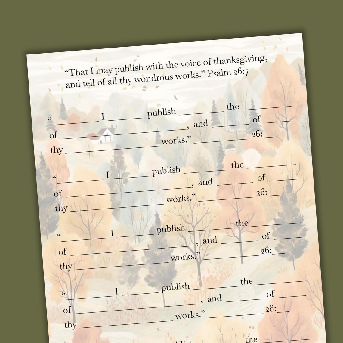 Psalm 26 Bible Study, Printable Worksheet, Bible Activity, Bible Study ...