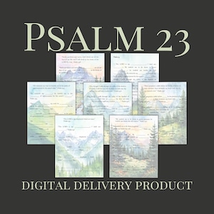 Fill in the Blank, Printable Bible Study Sheet, Psalm 23, Memory Verse ...