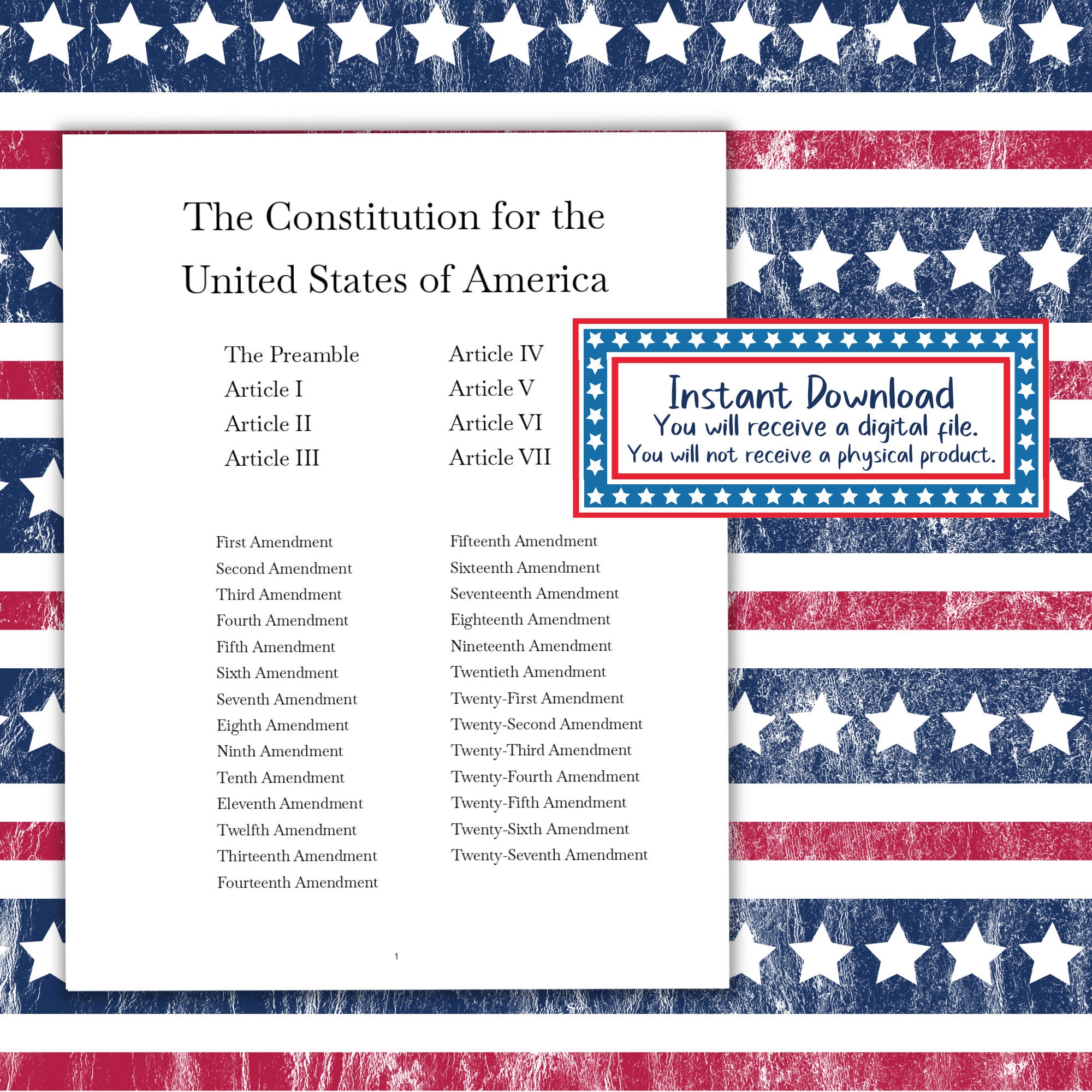 The Twenty Third Amendment