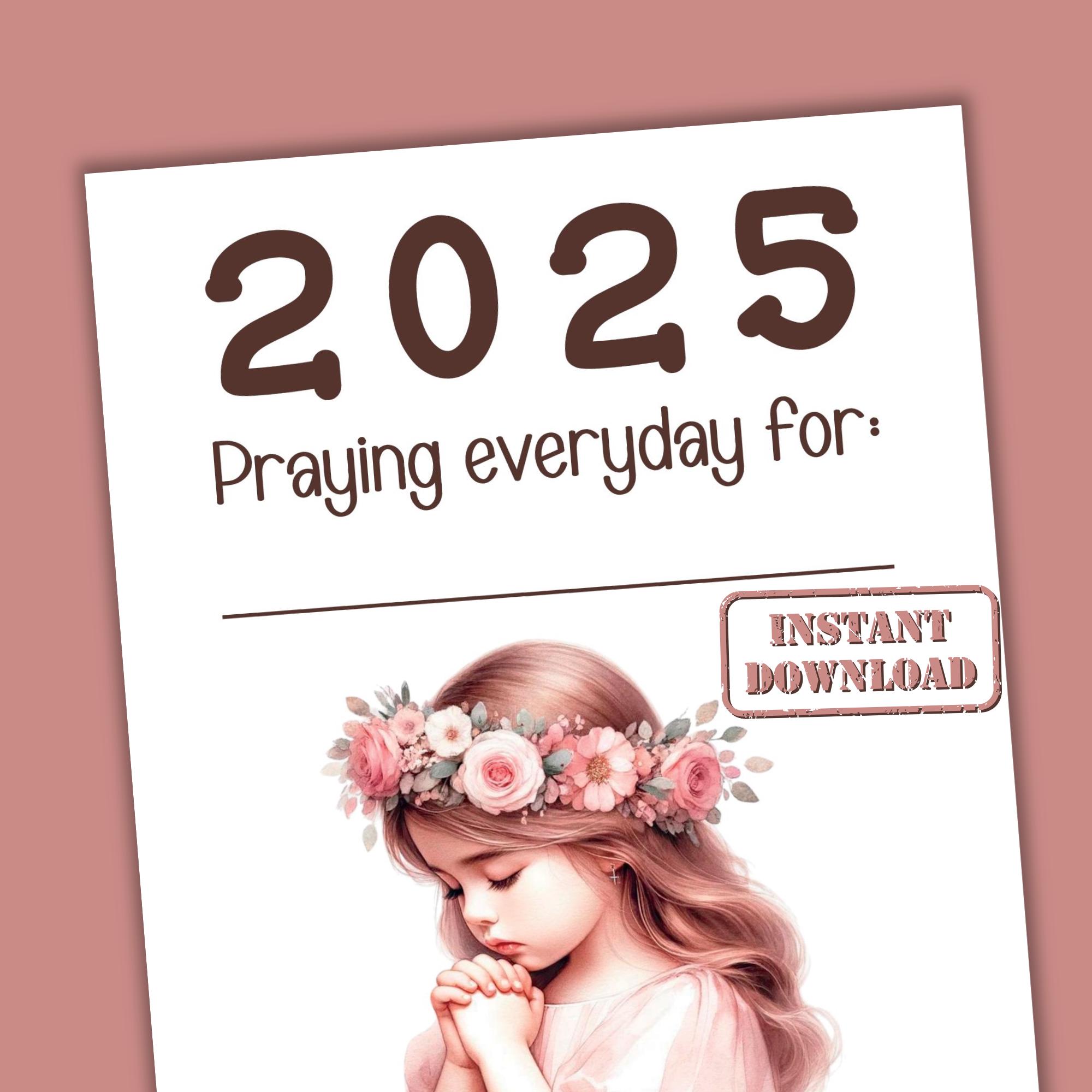 Daily Prayer, Praying Everyday Printable, 2025 Focused Prayer, Prayer ...