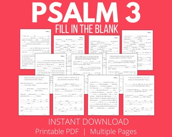 Psalm 91 Bible Study, Printable Worksheet, Bible Activity, Bible Study ...