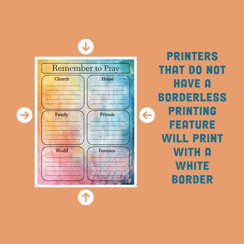 Prayer List, Simple Basic, Remember to Pray - Etsy