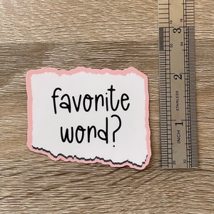 Love and Other Words Sticker | Romance Book Merch - Etsy