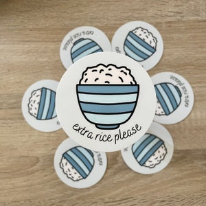 EXTRA RICE PLEASE | Filipino Funny Stickers Waterproof Vinyl Stickers ...