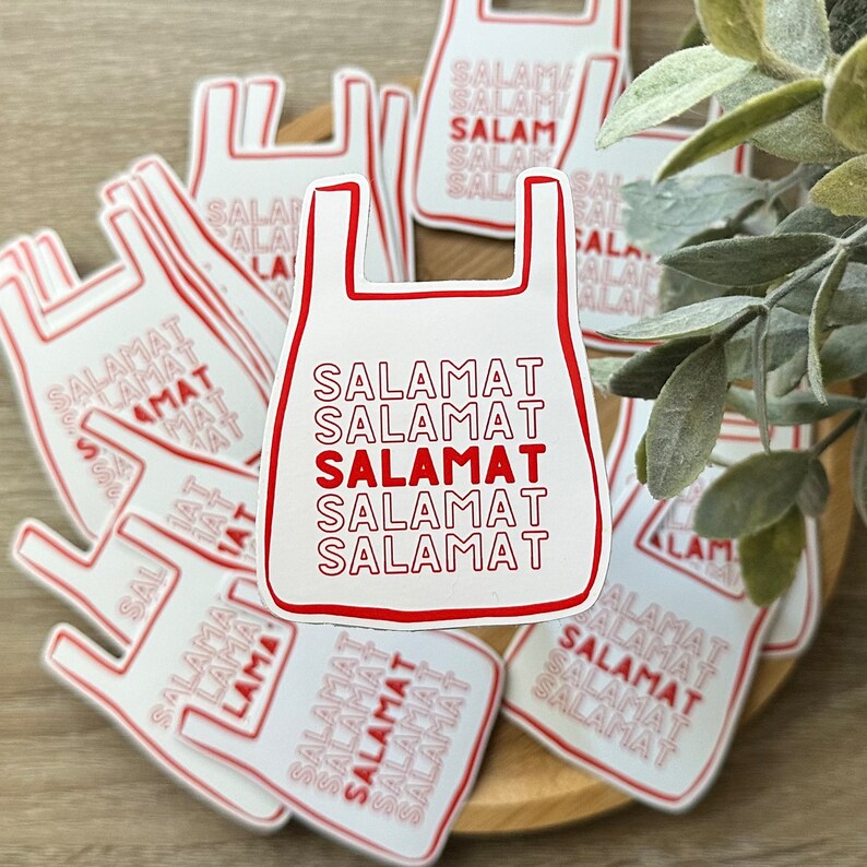 Salamat Bag Filipino Sticker | Cute Gift Philippines Stickers Water ...