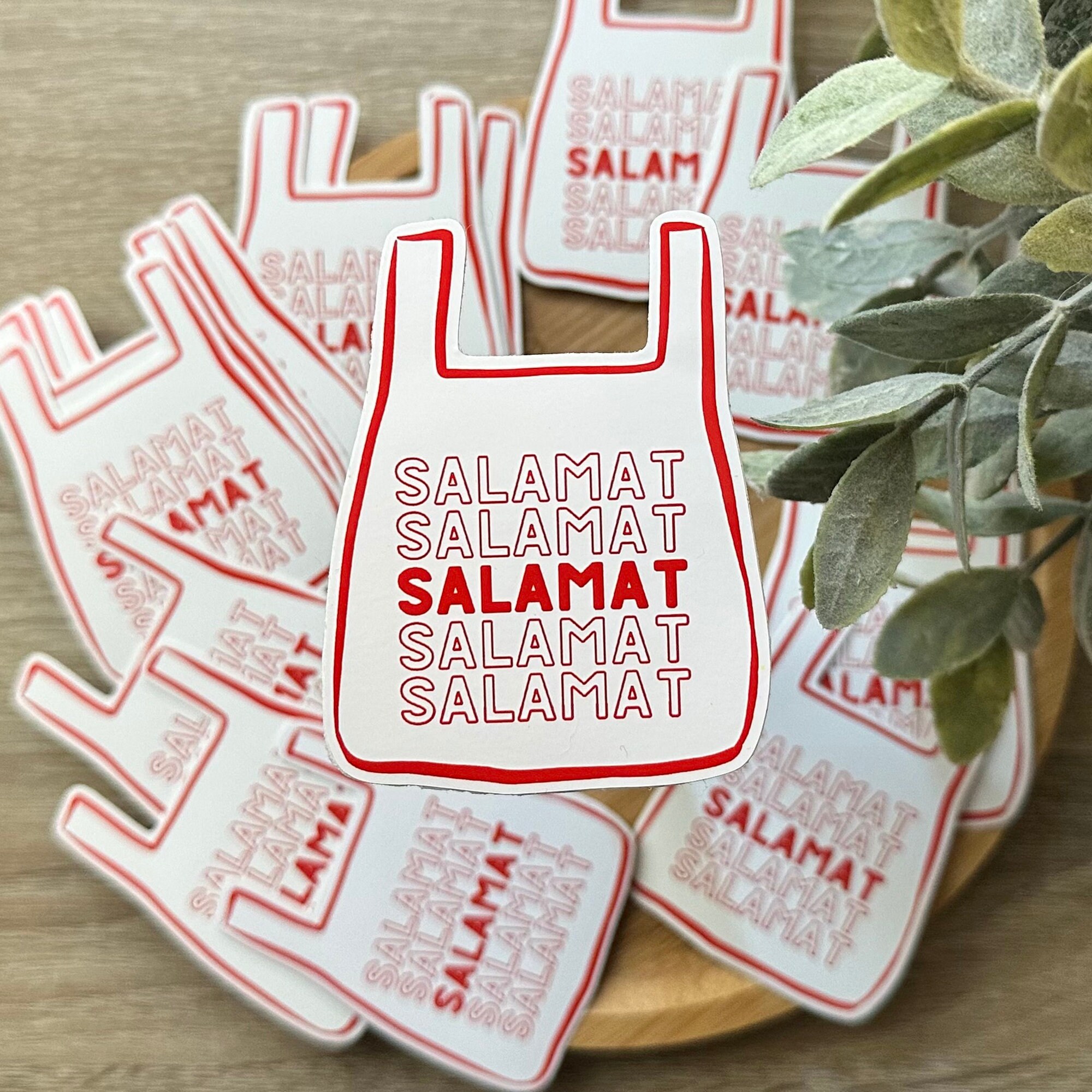 Salamat Bag Filipino Sticker | Cute Gift Philippines Stickers Water ...