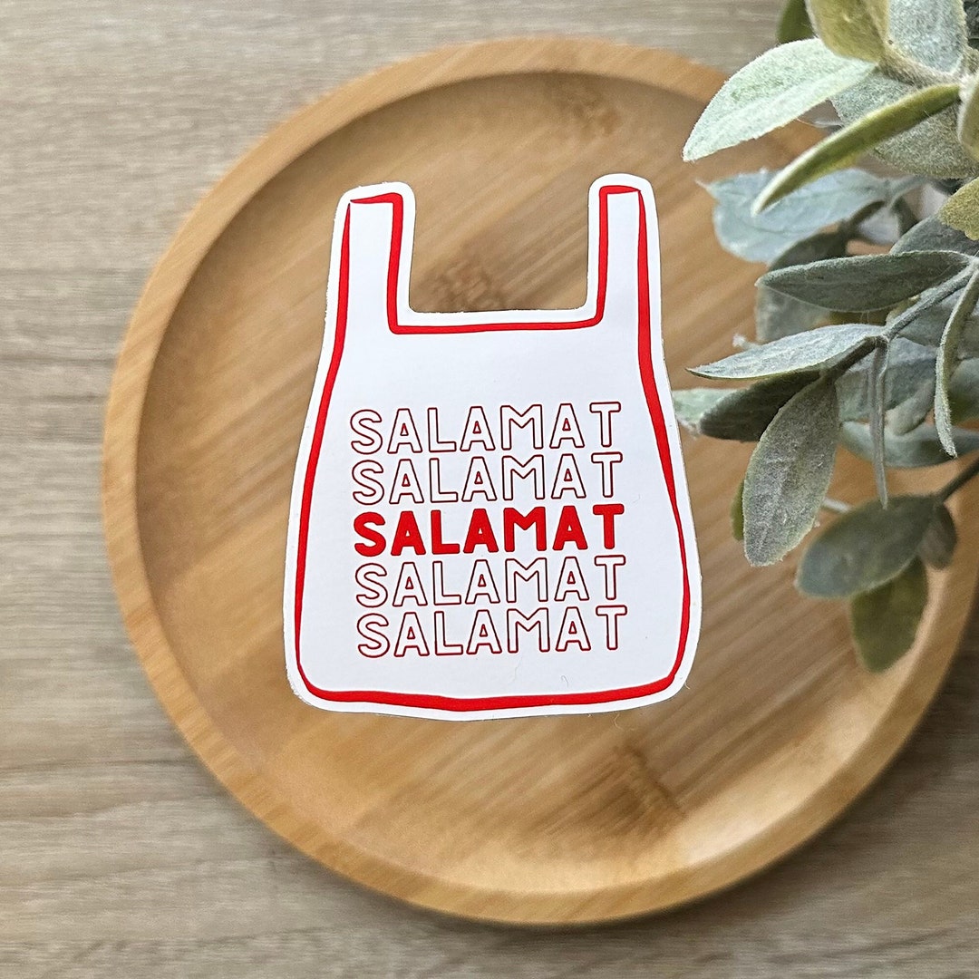 Salamat Bag Filipino Sticker | Cute Gift Philippines Stickers Water ...