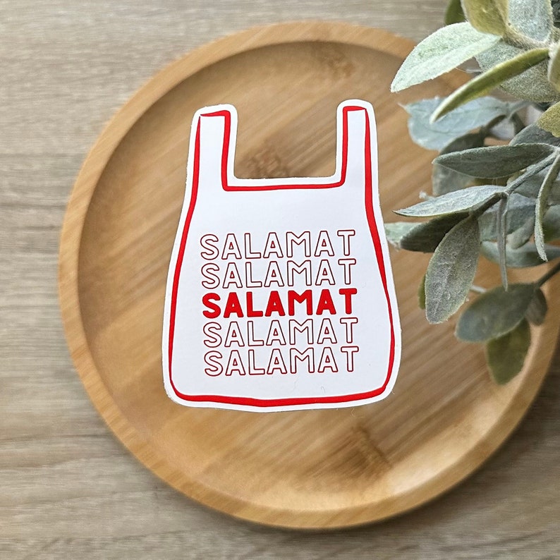 Salamat Bag Filipino Sticker | Cute Gift Philippines Stickers Water ...