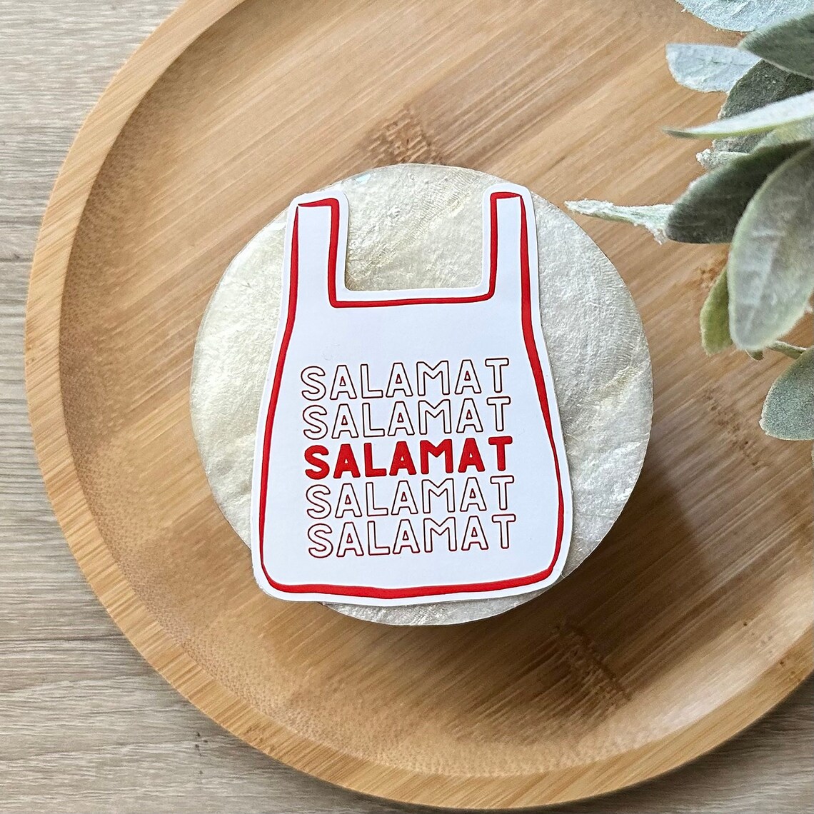 Salamat Bag Filipino Sticker | Cute Gift Philippines Stickers Water ...