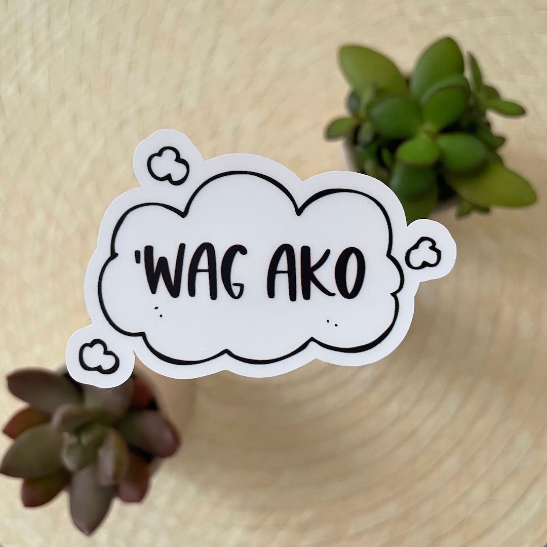 Wag Ako Sticker | Filipino Funny Stickers Weatherproof Vinyl Stickers ...