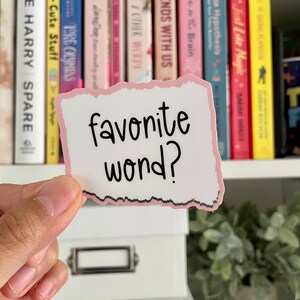 Love and Other Words Sticker | Romance Book Merch - Etsy