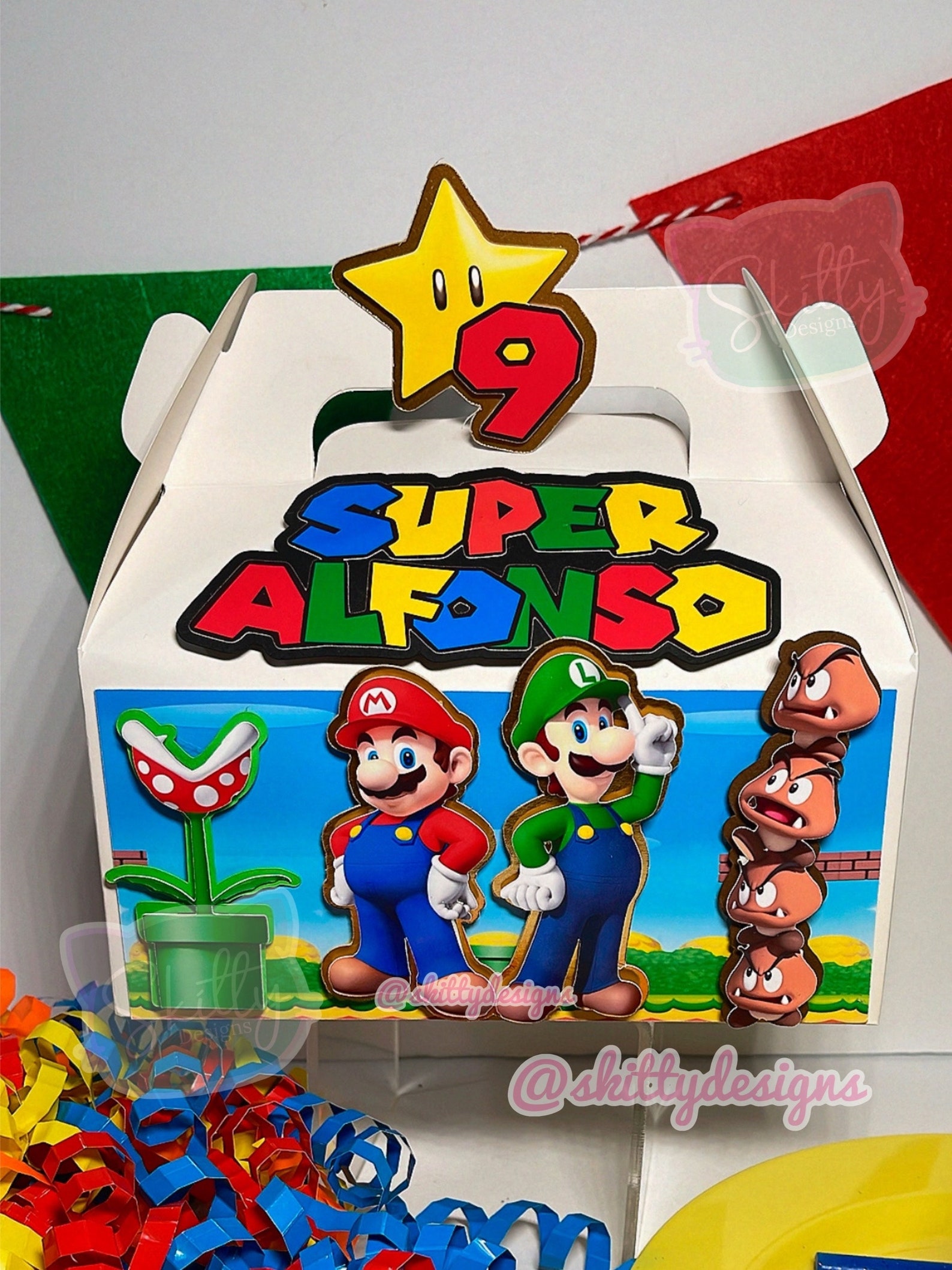Super Mario Bros Treat Boxes - Etsy