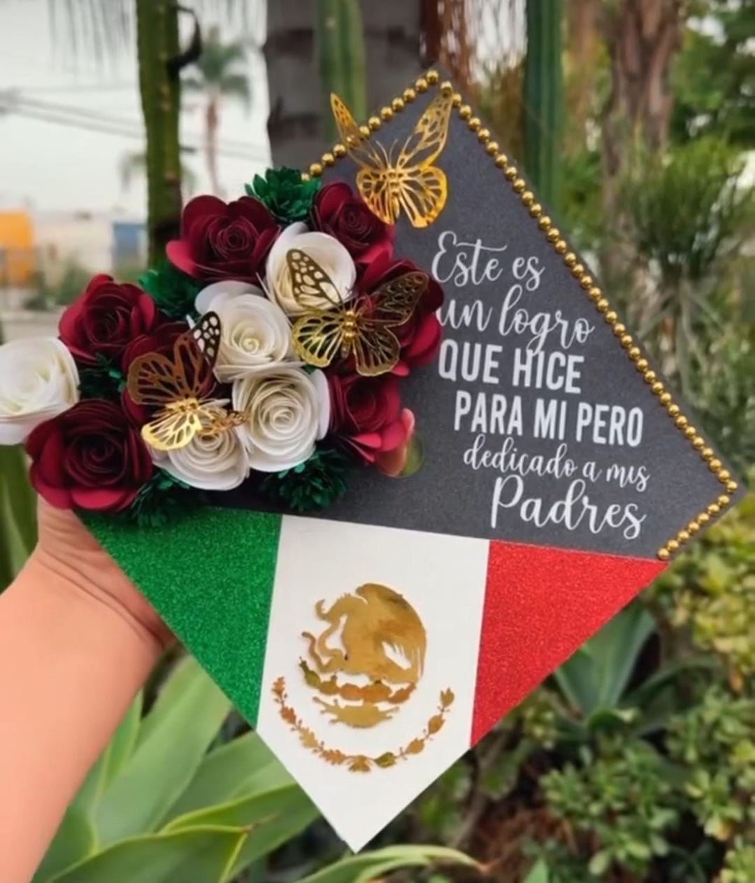 Mexican Flag Graduation Cap Topper - Etsy