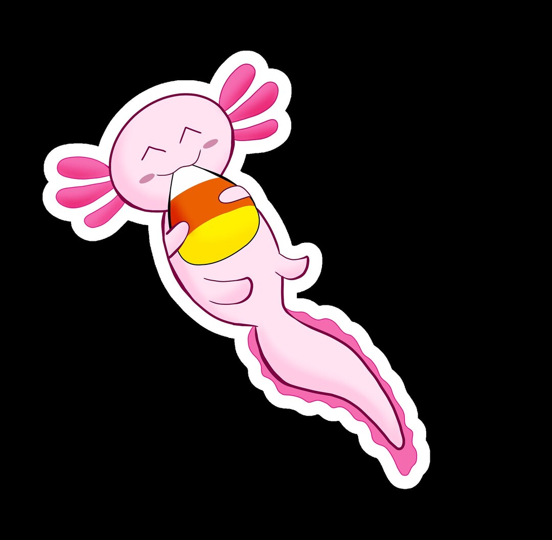 Candycorn Axolotl - Etsy